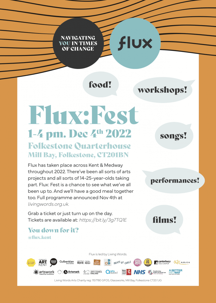 Flux: Fest Sunday December 4th! - Living Words